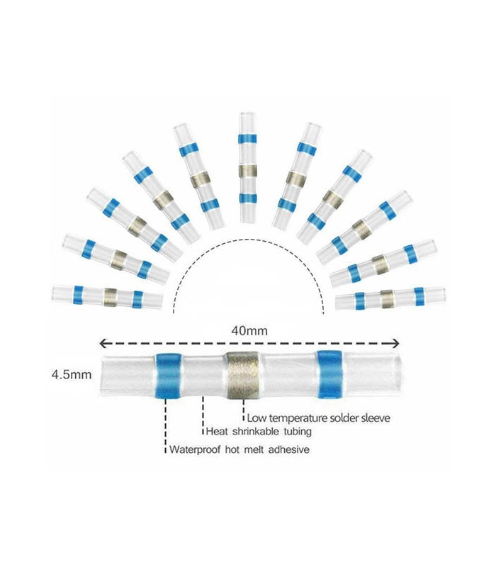 20pcs Easy Solder Waterproof Seals IP67 Heat Shrink Wire Connector 1,5 ...